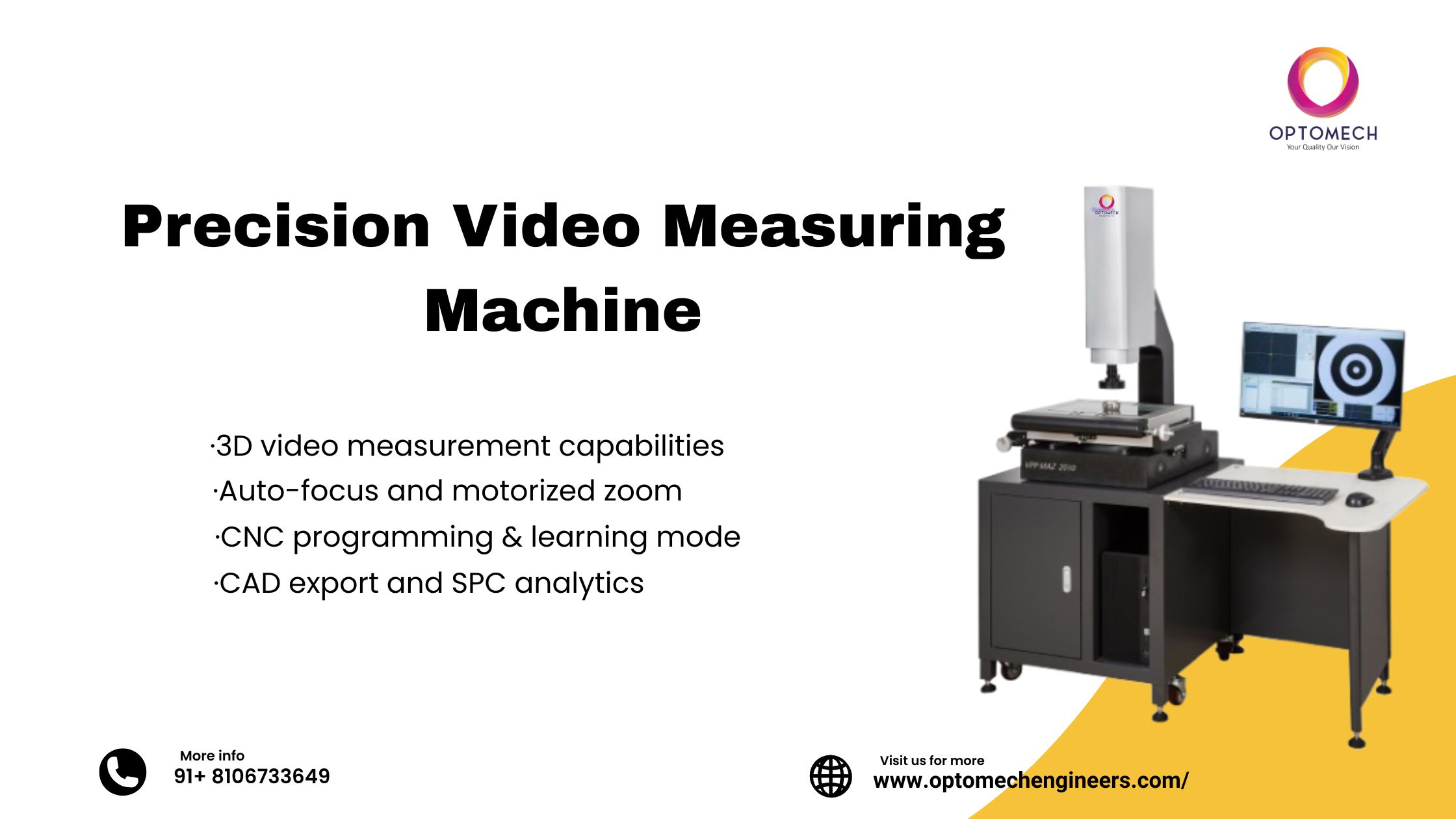 Precision Video Measuring Machine for 3D Quality Inspection